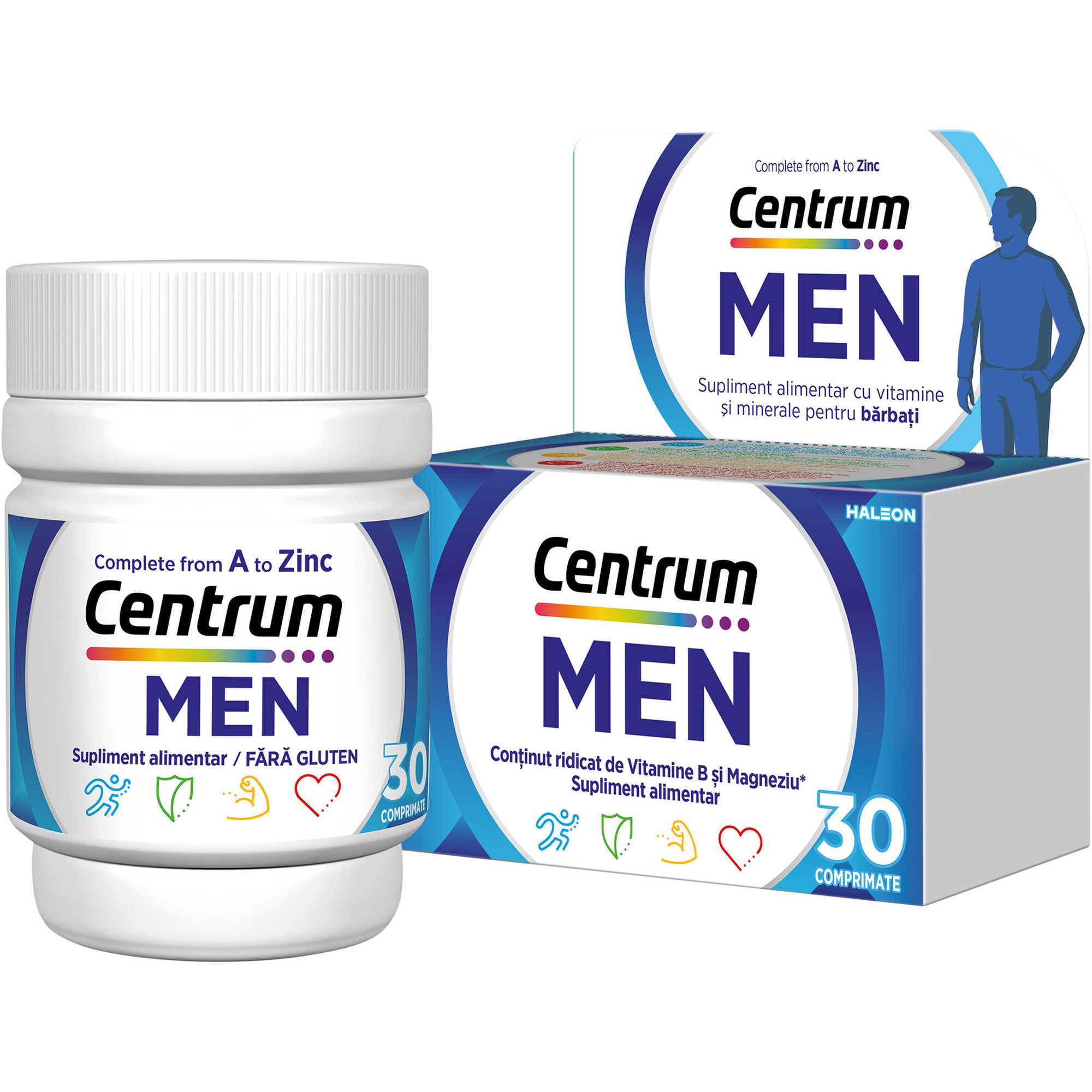 Centrum Barbati multivitamine și multiminerale pentru susținerea ...