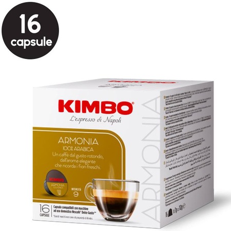 Capsule cafea Kimbo Armonia, compatibile Dolce Gusto, 16 capsule, 112g ...