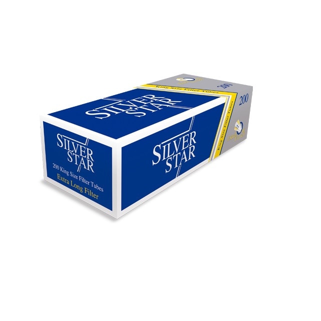 Tuburi Tigari Silver Star Extra Long Filter, filtru maro, filtru intreg ...