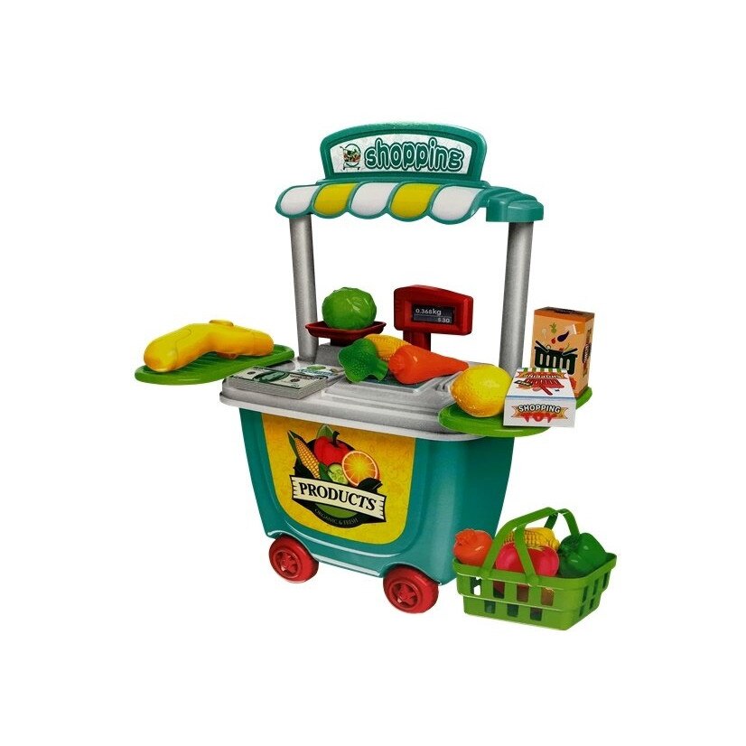 Stand ambulant LeanToys de fructe si legume - eMAG.ro