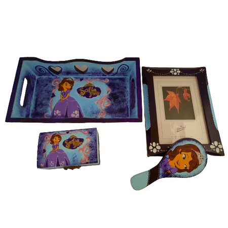 Set pictat manual de lemn Printesa Sofia - eMAG.ro