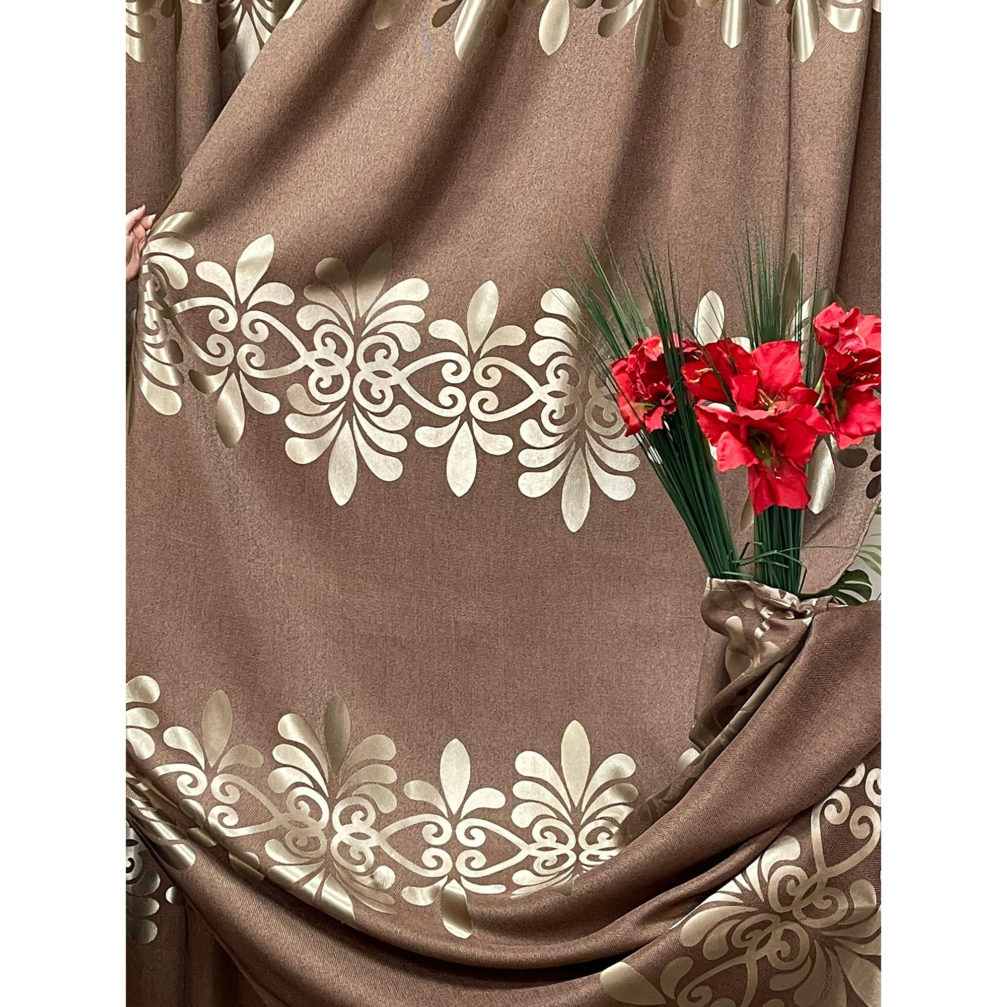 Set draperii, culoare maro, colectia "Rococo Design by Liz Line ...