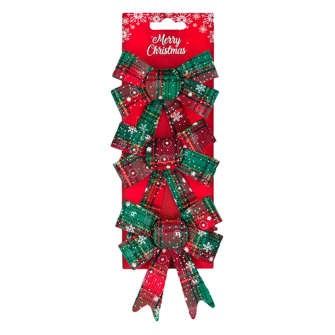 Set 3 funde decorative multicolore de Craciun, Lioness, 12 x 13 cm ...