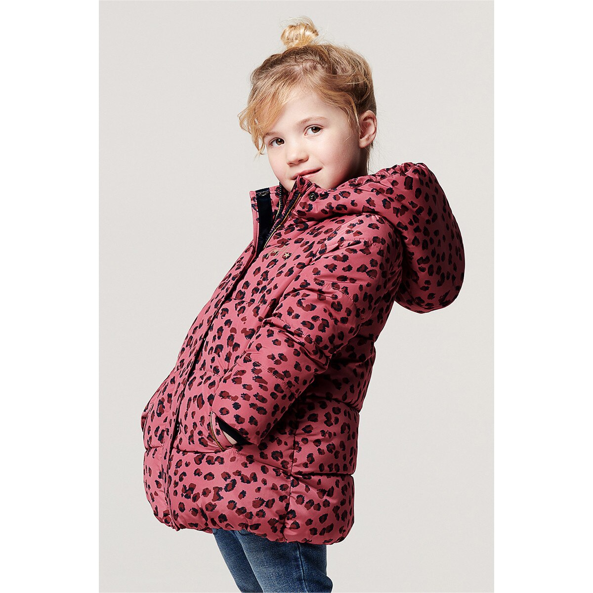 Geaca fetite, Noppies, animal print, Villiers, roz - eMAG.ro