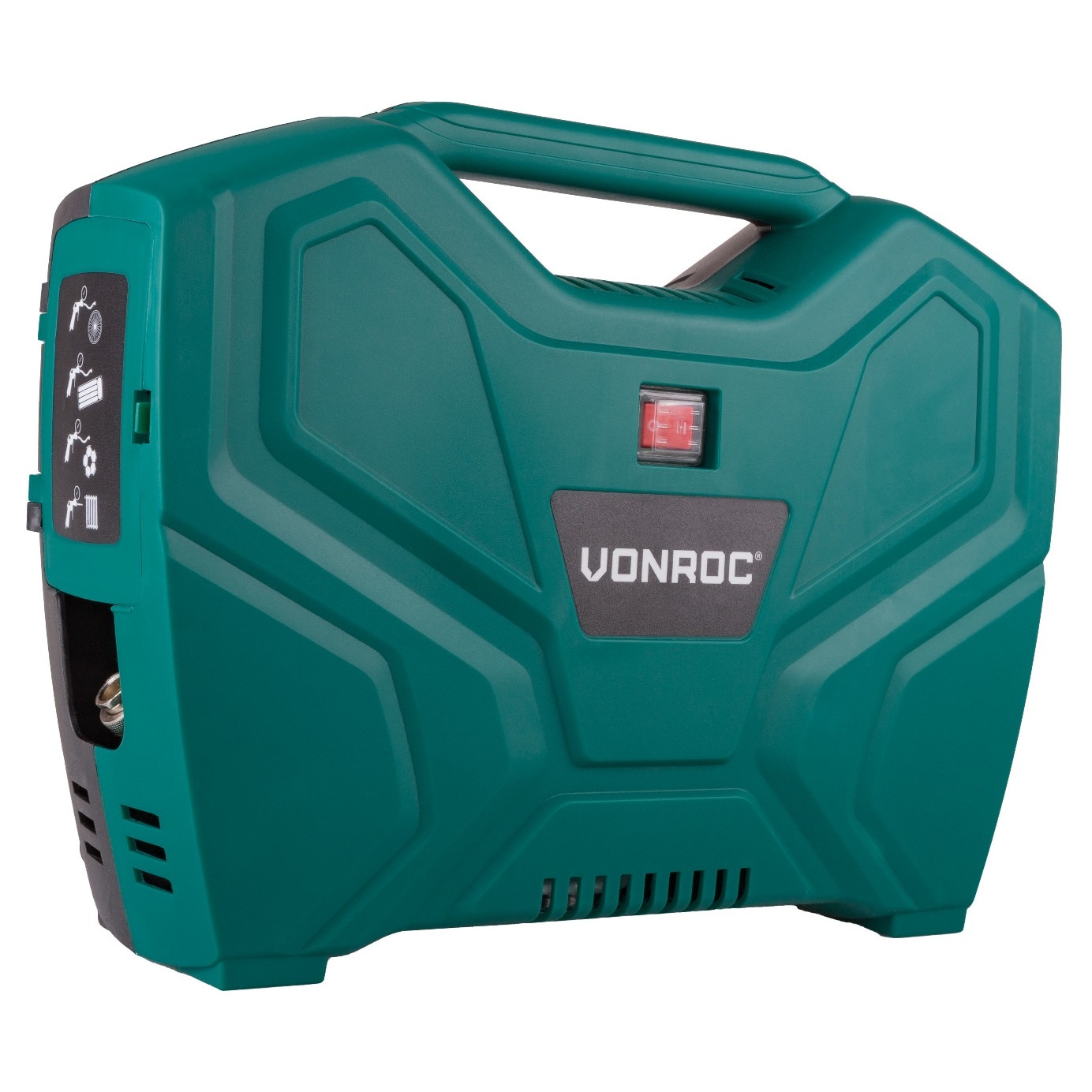 Compresor de aer portabil VONROC, CR501AC, 1100W, 8 bar, debit 180 l ...