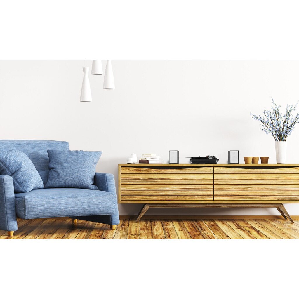 Pick-up cu boxe Fenton RP155B, 2x25W, Negru - eMAG.ro