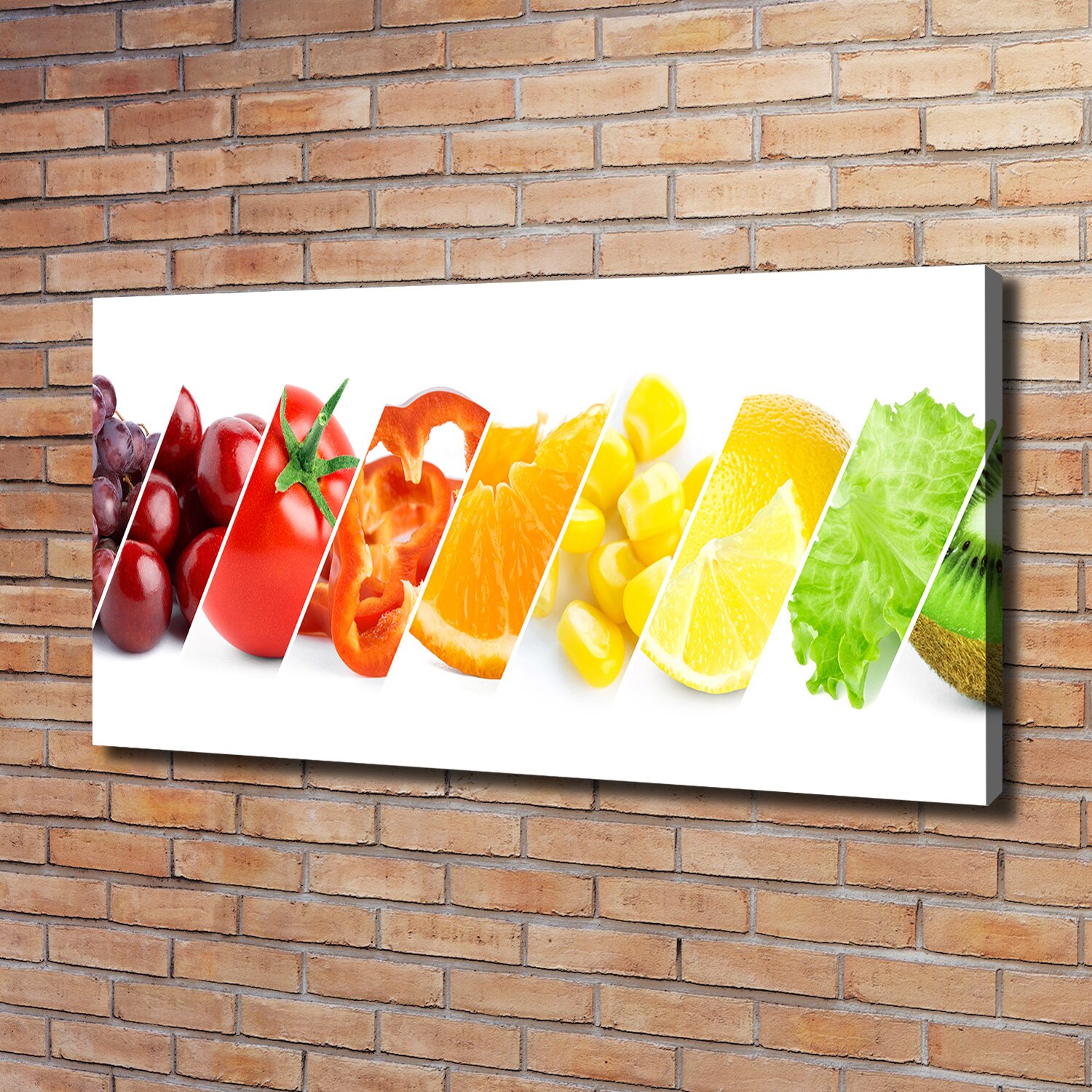 Pictura pe panza, 120 cm x 60 cm, Decorarea peretilor - Fructe si ...