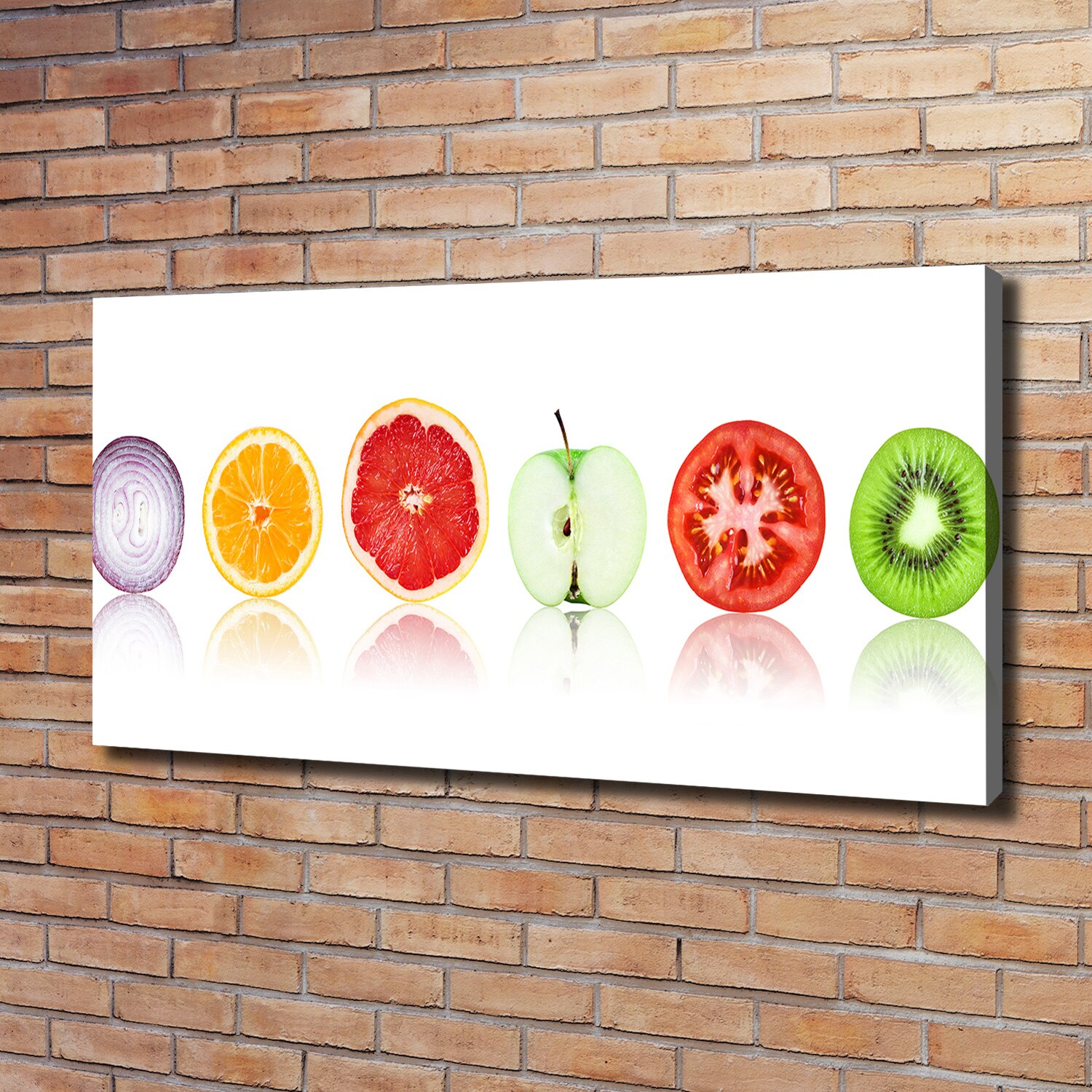 Pictura pe panza, 120 cm x 60 cm, Decorarea peretilor - Fructe si ...