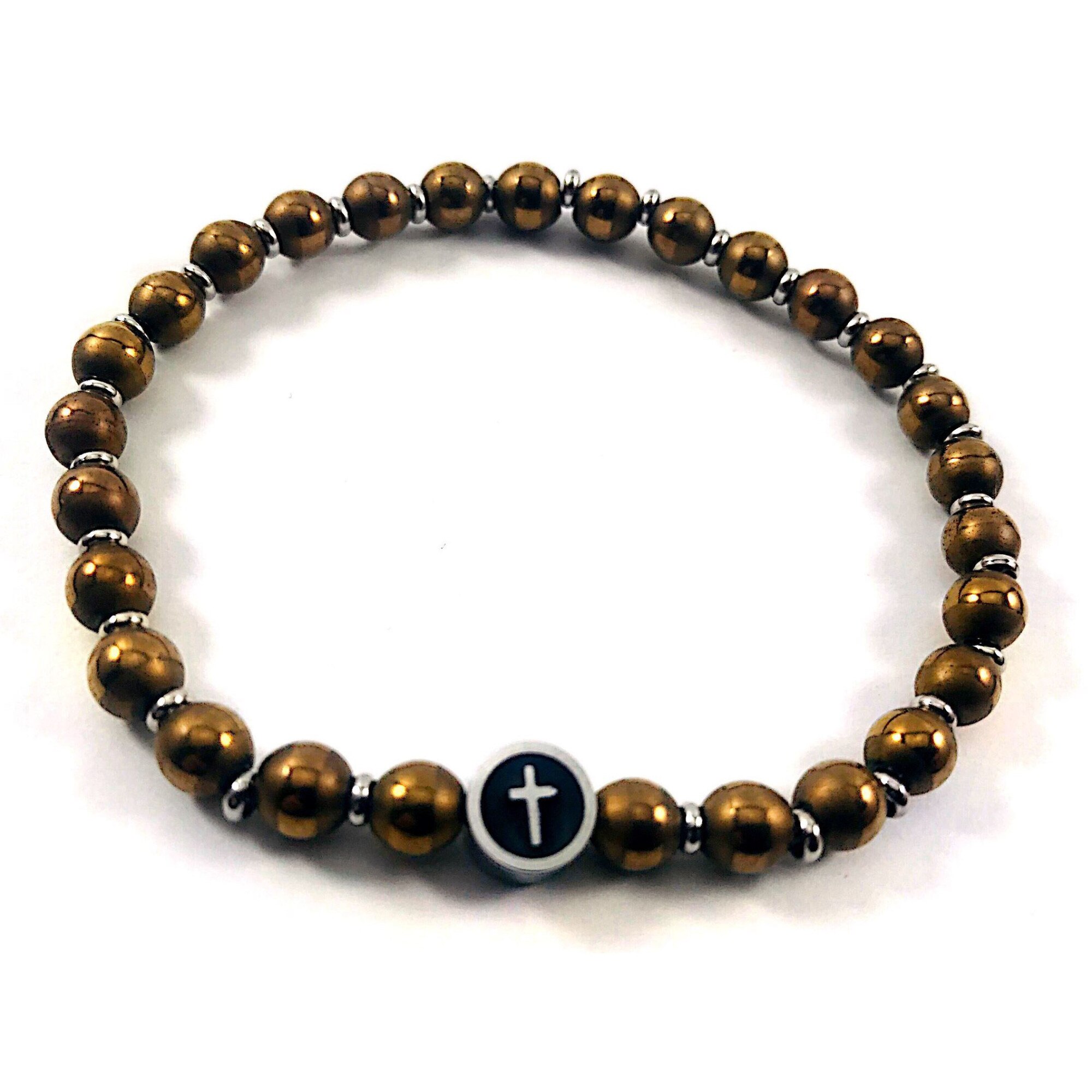 Bratara barbati inox, cu charm cruciulita, Revien - eMAG.ro