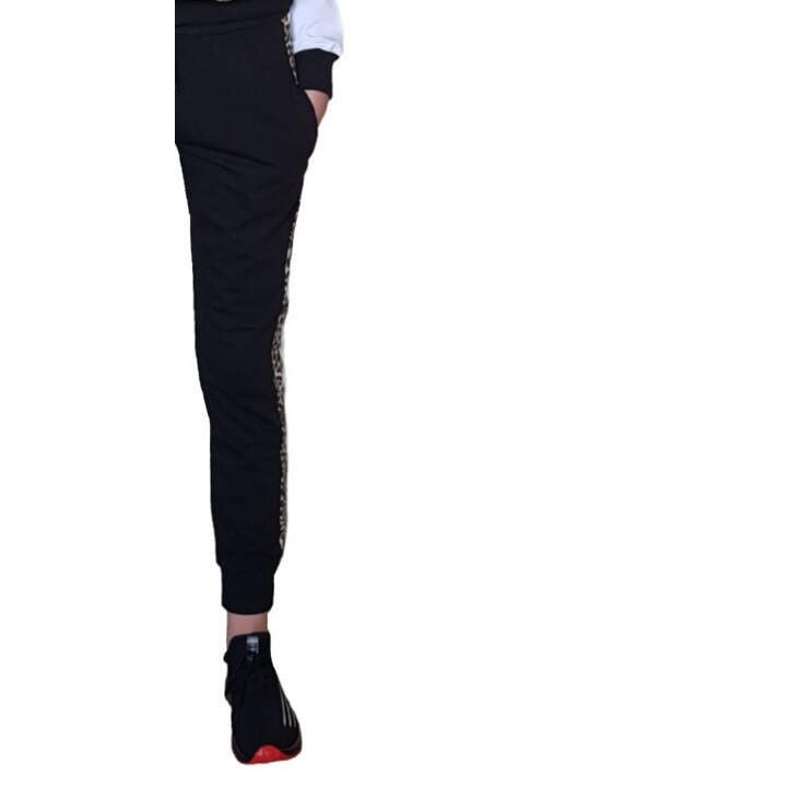 Trening Dama Leopard Bumbac, Animal Print, Negru, L - eMAG.ro
