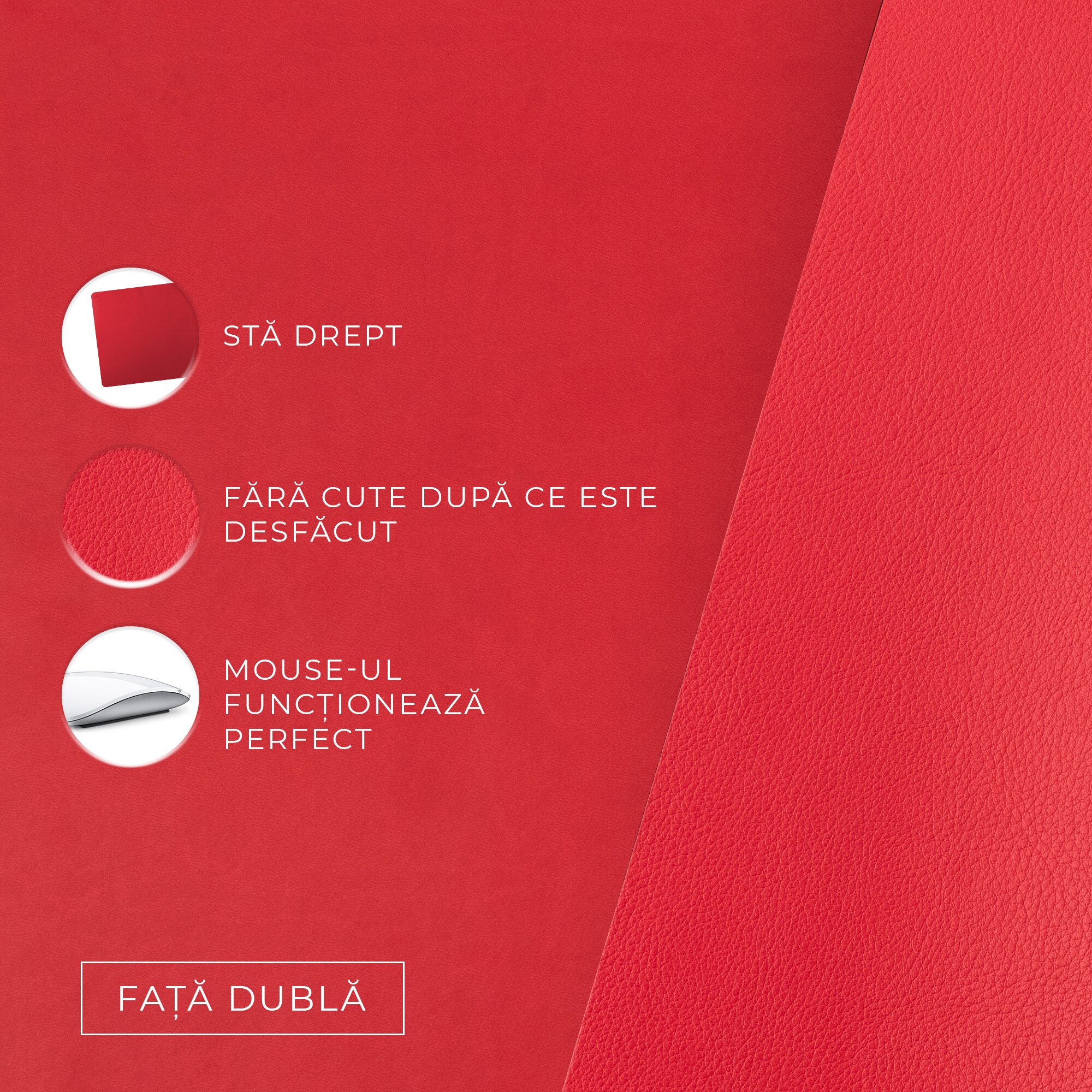 Mapa birou Flexi din piele PU, cu doua fete, pentru protectie birou ...