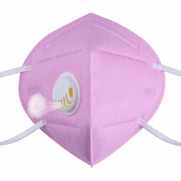 Masca protectie N95 FFP2 KN95 Valva respiratorie Roz/Pink - eMAG.ro