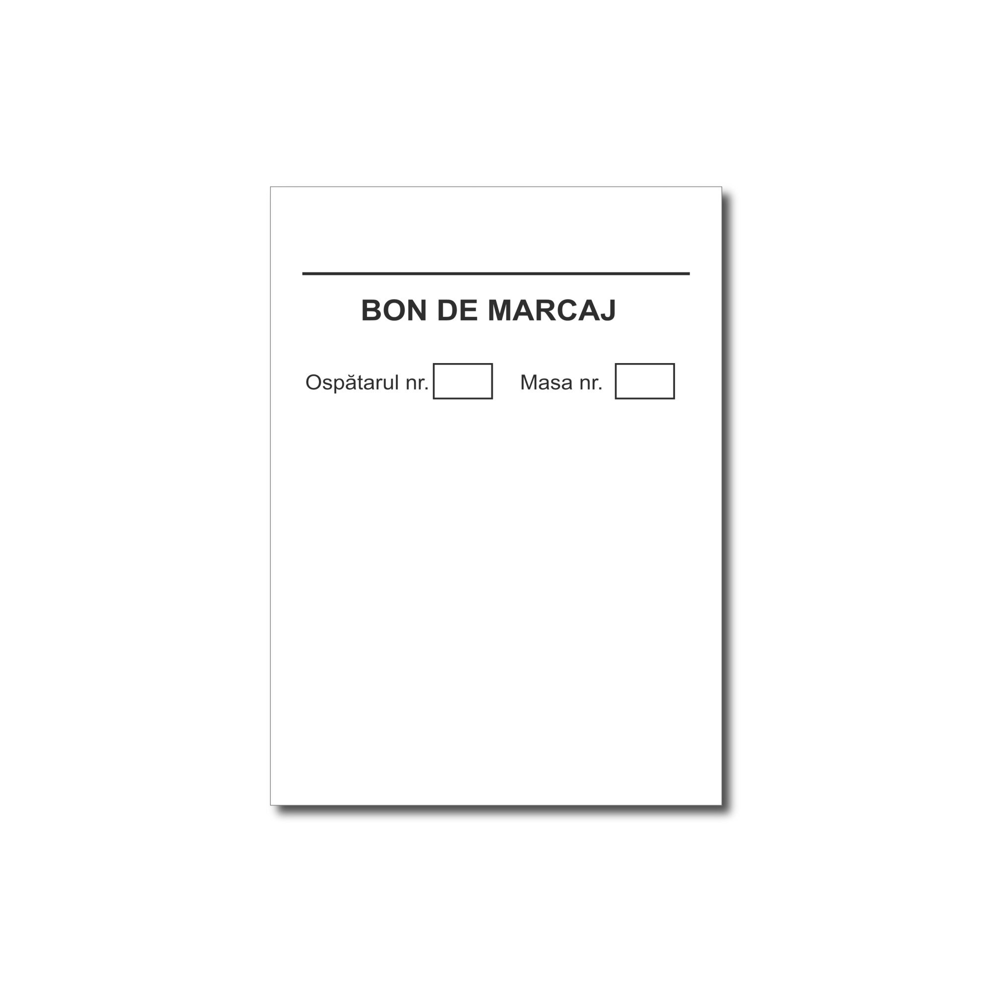 Set 50 Bonuri marcaj hartie offset, 100 file, format 7x15 cm - eMAG.ro