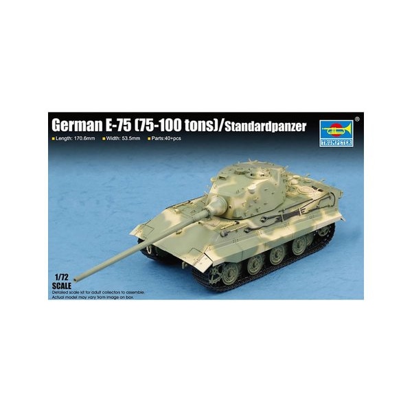 Macheta Militara Trumpeter German E-75 (75-100 tons) Standardpanzer 1: ...