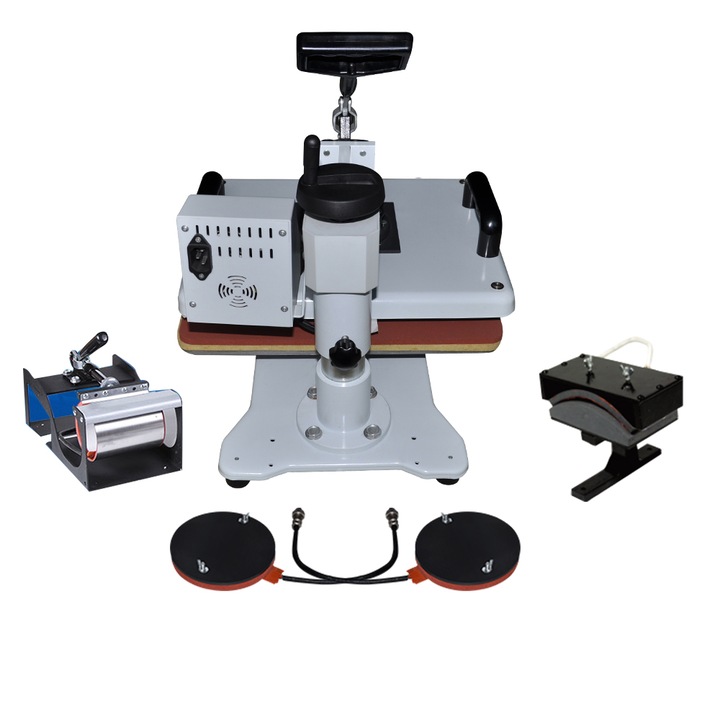 Presa termica personalizare sublimare, 5 in 1, Createur, tricouri ...