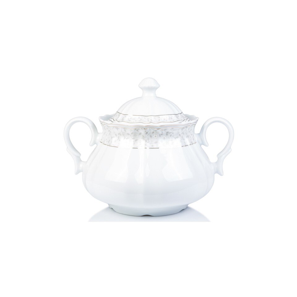 Orhis Set Platinat din Portelan 12 Persoane - eMAG.ro