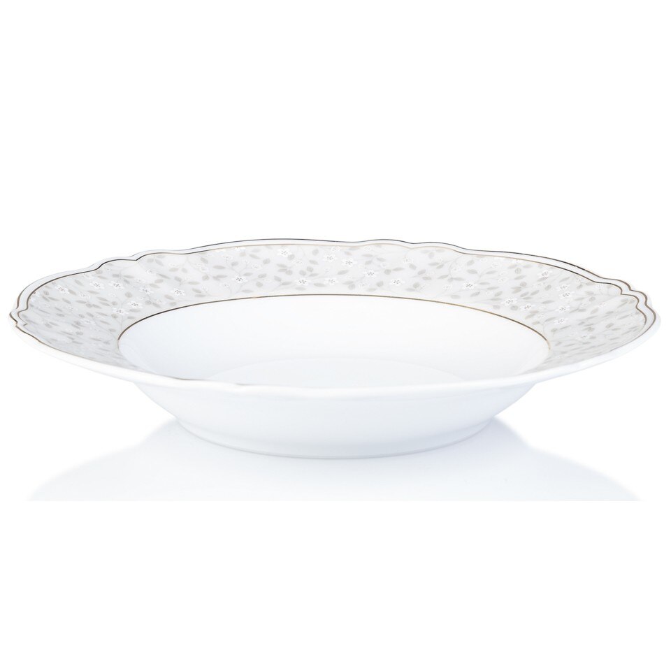 Orhis Set Platinat din Portelan 12 Persoane - eMAG.ro