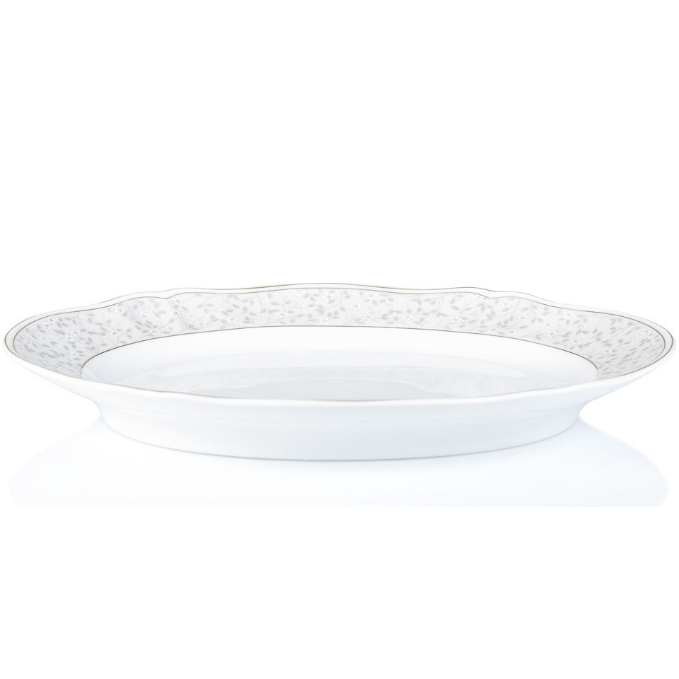 Orhis Set Platinat din Portelan 12 Persoane - eMAG.ro