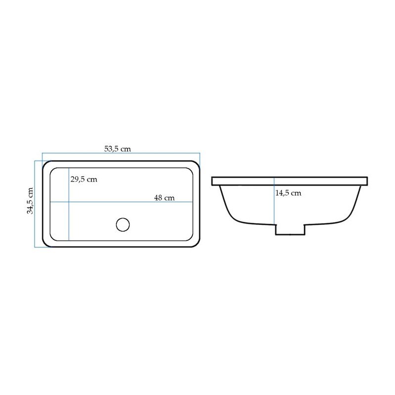 Умивалник Rea Lily, Керамика, Бял - eMAG.bg