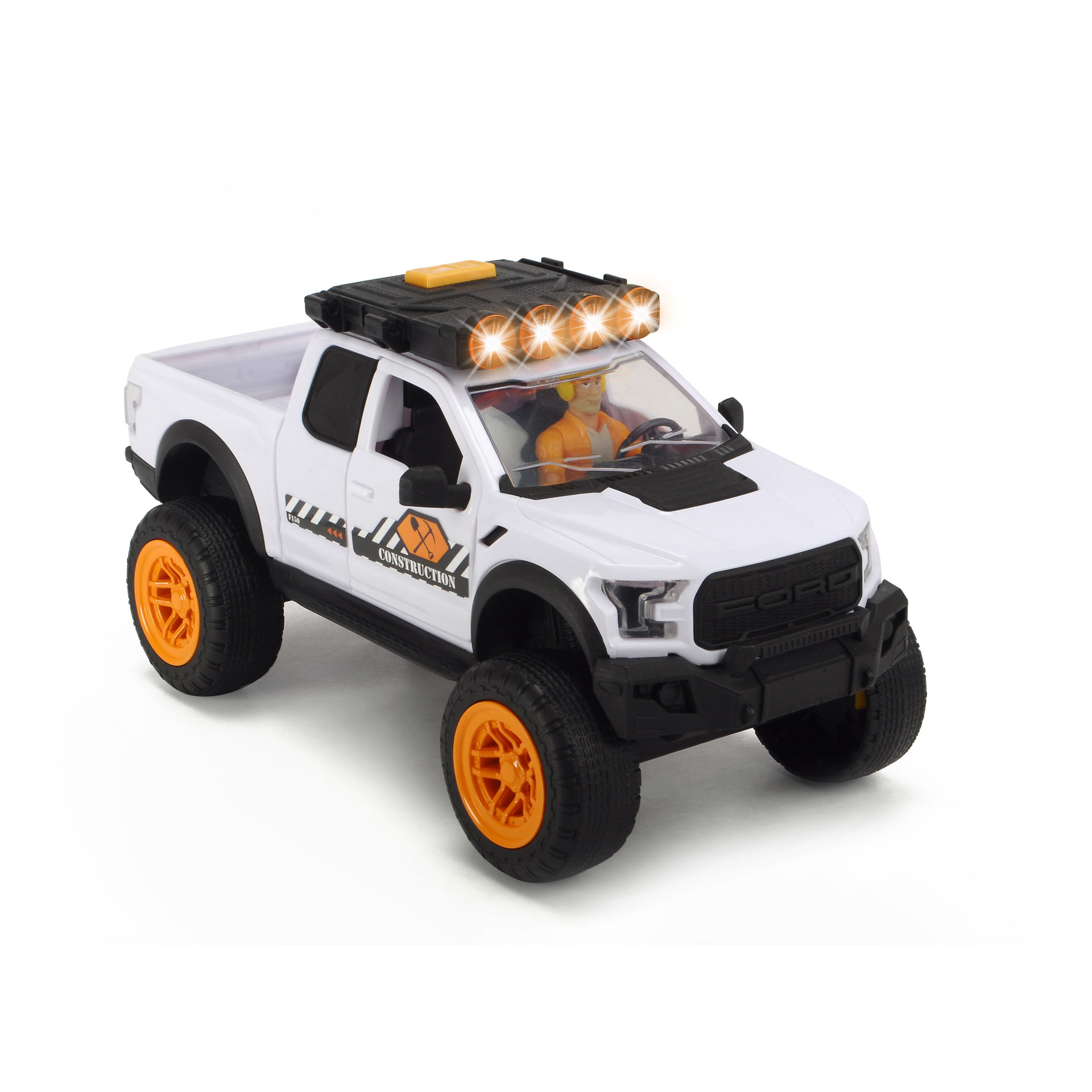 Set Dickie Toys, masina cu lumini si sunet - Road construction, 1:24 ...