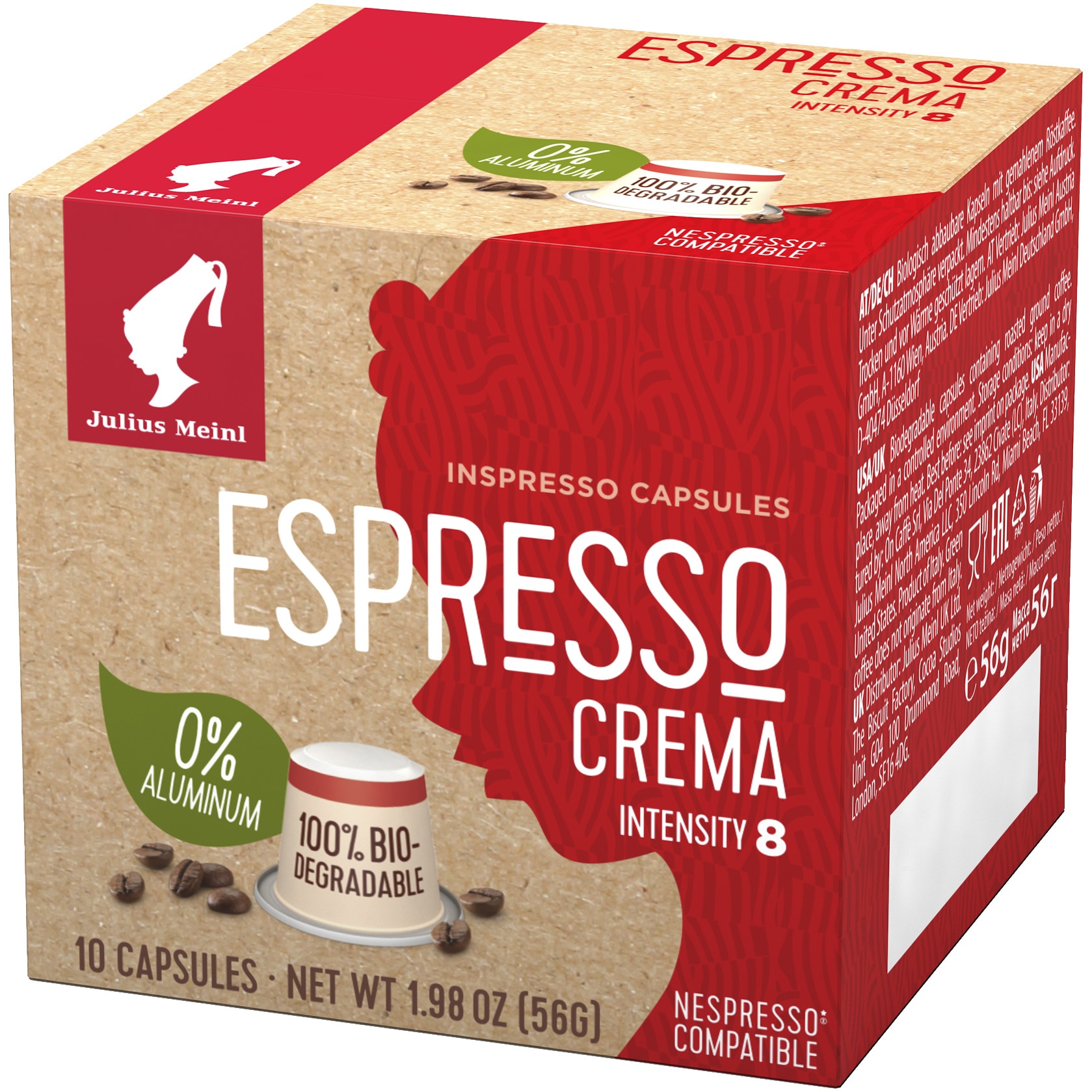 Cafea capsule Julius Meinl Espresso Crema, compatibile Nespresso, 10 ...