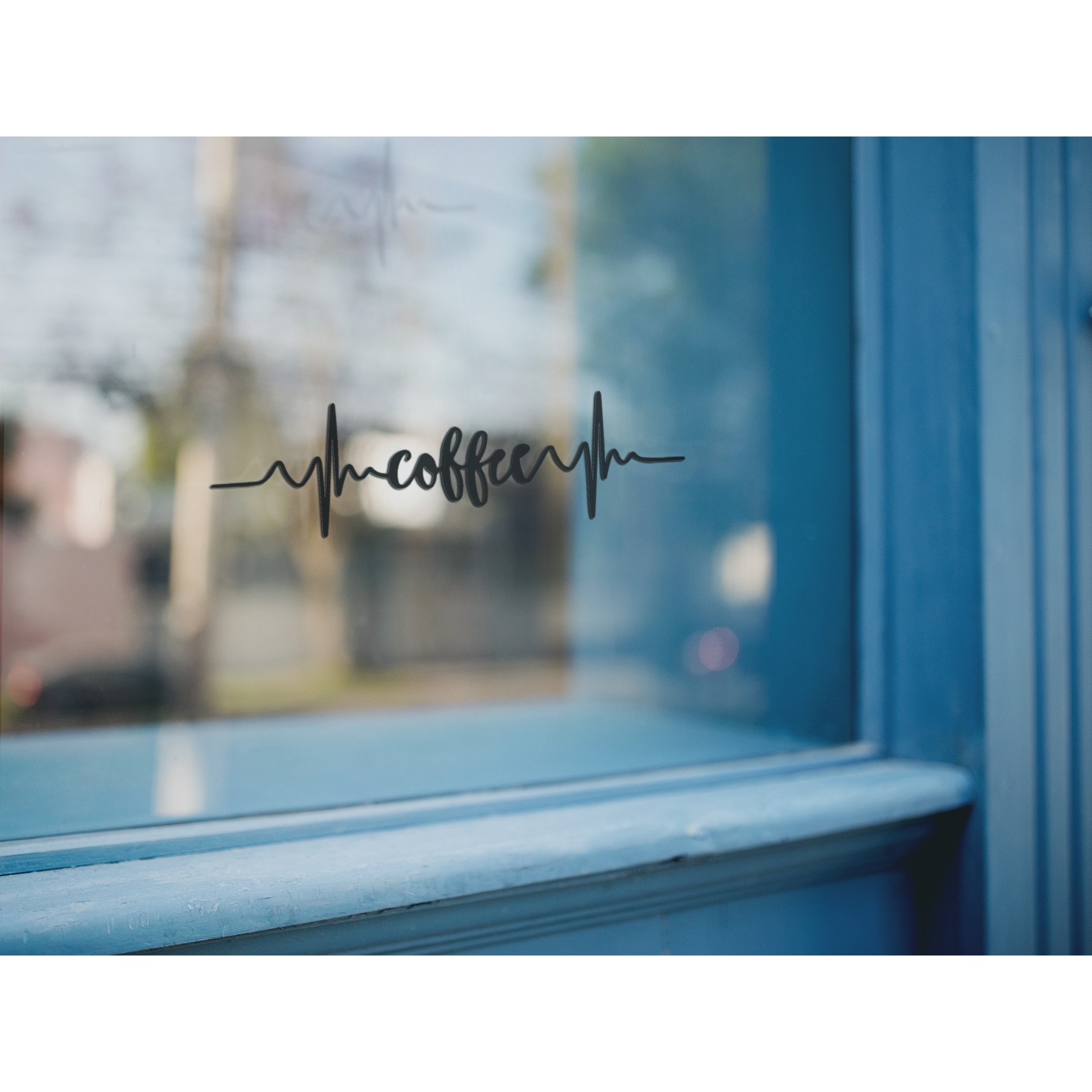 Sticker decorativ perete / geam, Coffee, 25x7 cm - eMAG.ro