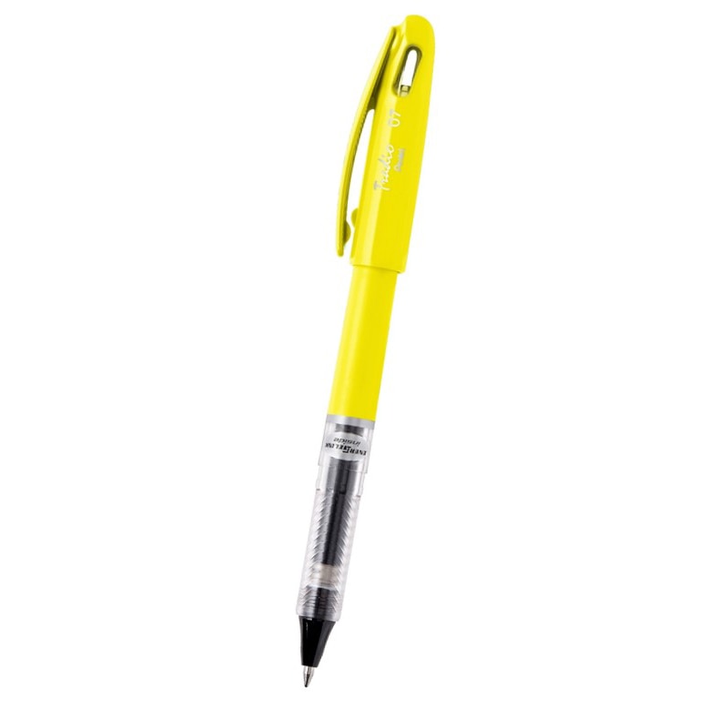 Roller cu gel Pentel Tradio, fara mecanism, 0.5 mm, corp Galben - eMAG.ro