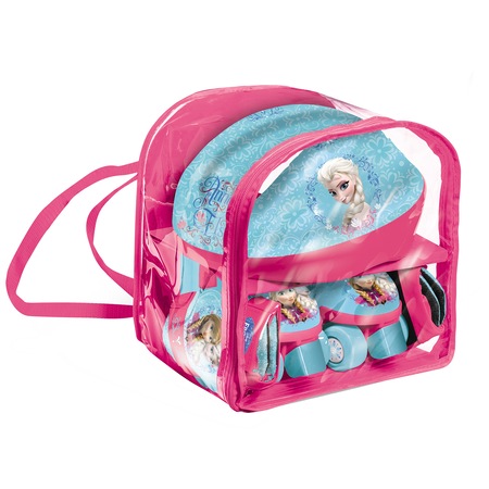 Role copii Mondo reglabile, 22-29, Frozen, cu protectii si casca, in ...