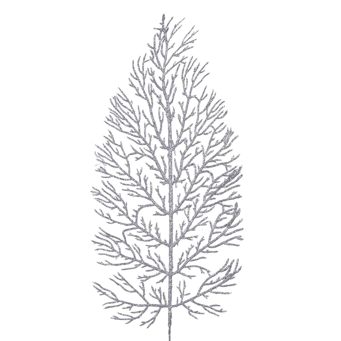 Ramura feriga argintie de Craciun, 70 cm - eMAG.ro