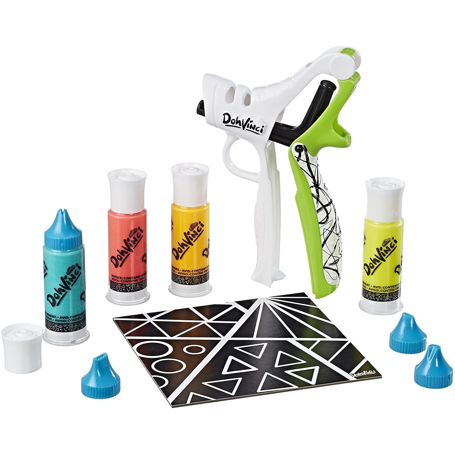 Set de colorat Playdoh Doh Vinci Hasbro, cu aplicator alb cu 4 tuburi ...