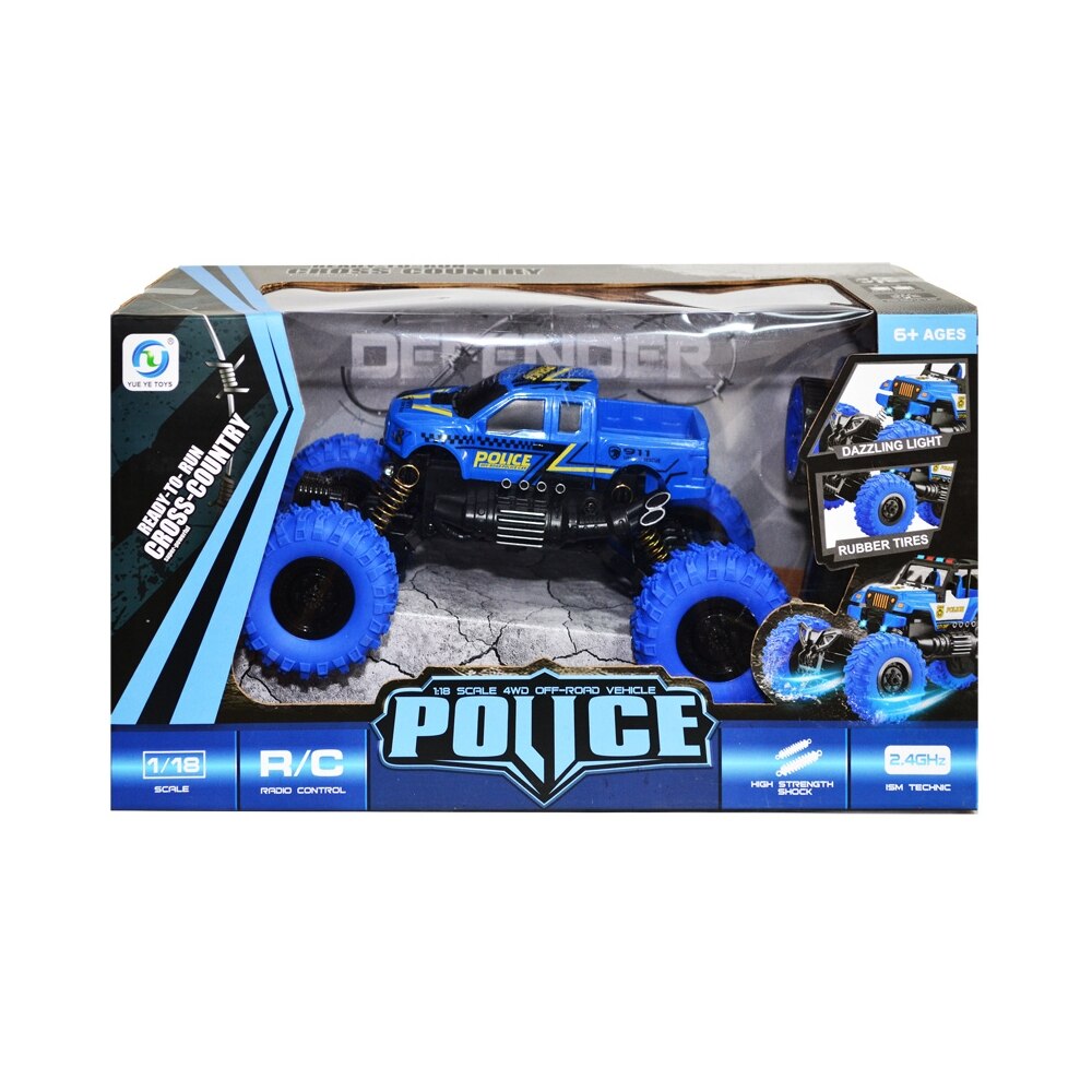 Masina jeep cu telecomanda si roti din cauciuc, Robentoys - eMAG.ro