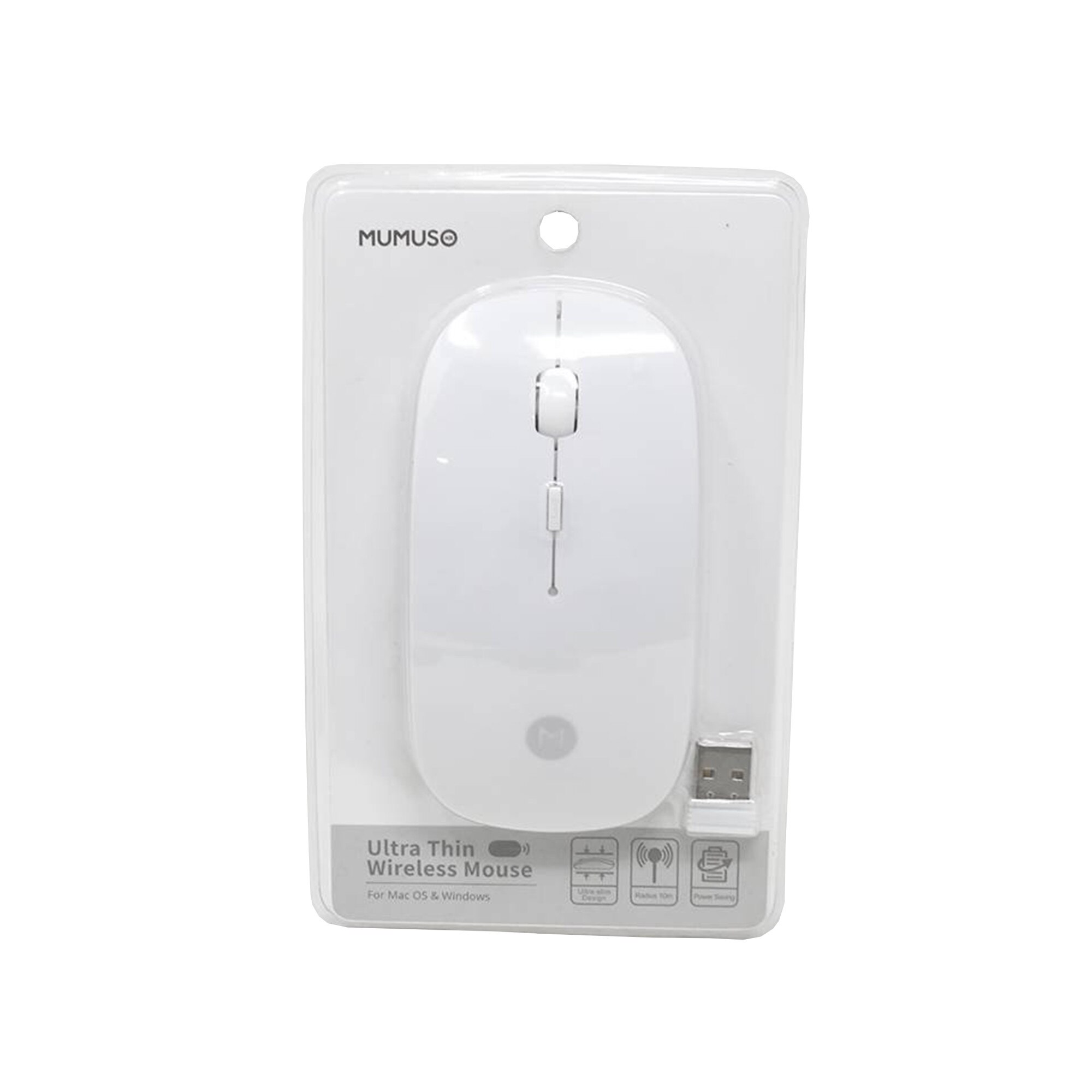 Mouse wireless ultrasubtire Y-20, Mumuso, Alb - eMAG.ro