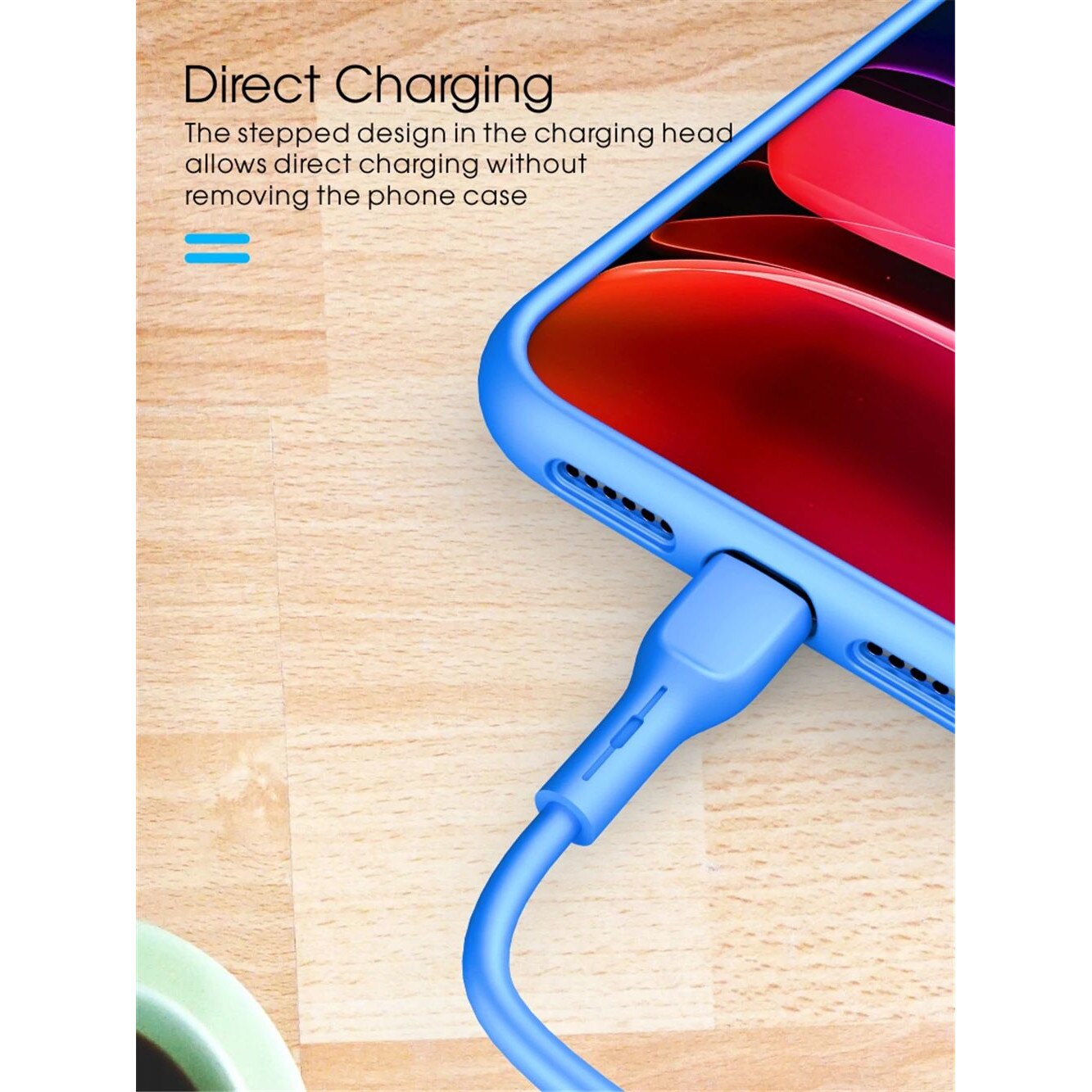 Cablu de date, Love Mobile, Lightining - USB, 2.4A, 1m, Negru - eMAG.ro