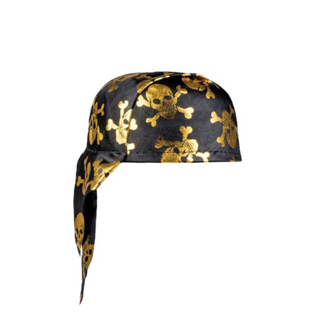 Bandana Pirat pentru adulti, negru/auriu - eMAG.ro