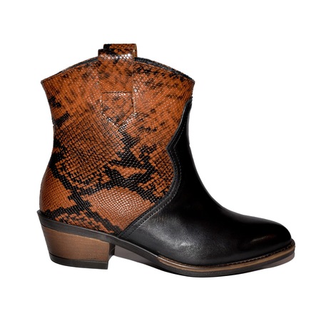 Ciocate negru-maro, Piele naturala, Aspect piele de sarpe, 36 - eMAG.ro