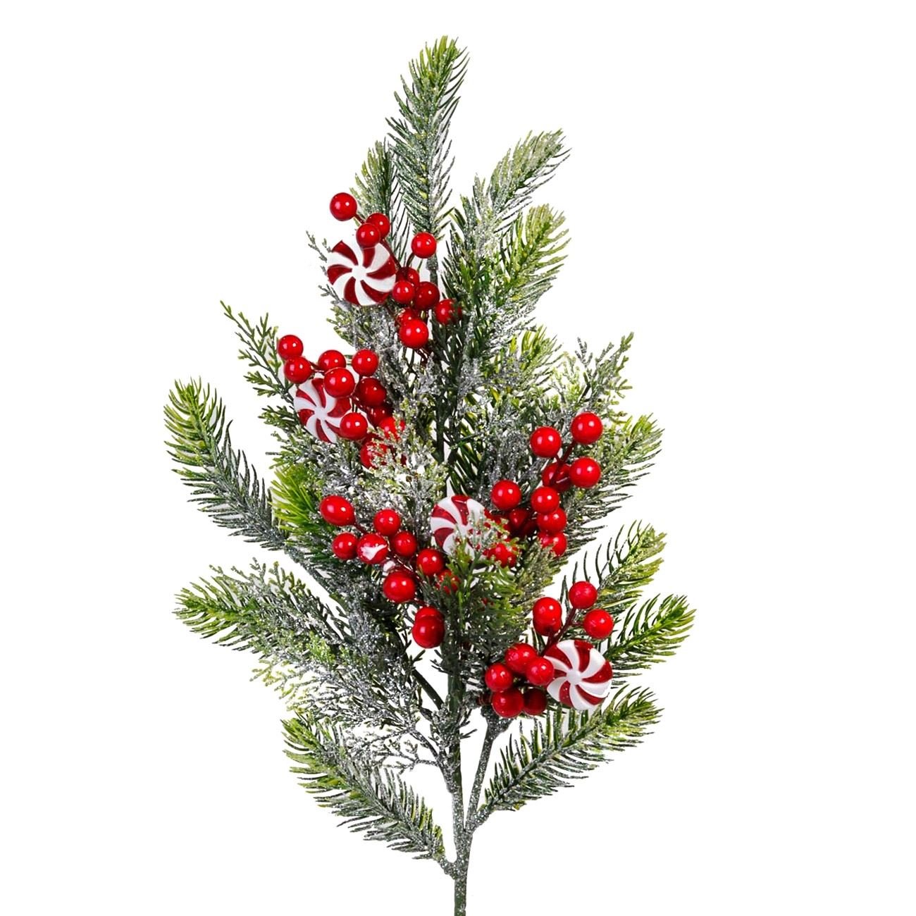 Ramura cu acadele ornamentale de Craciun, 65 cm - eMAG.ro