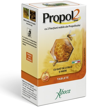 Propol 2EMF, tablete durere de gat si in cavitatea bucala, 30 tablete ...