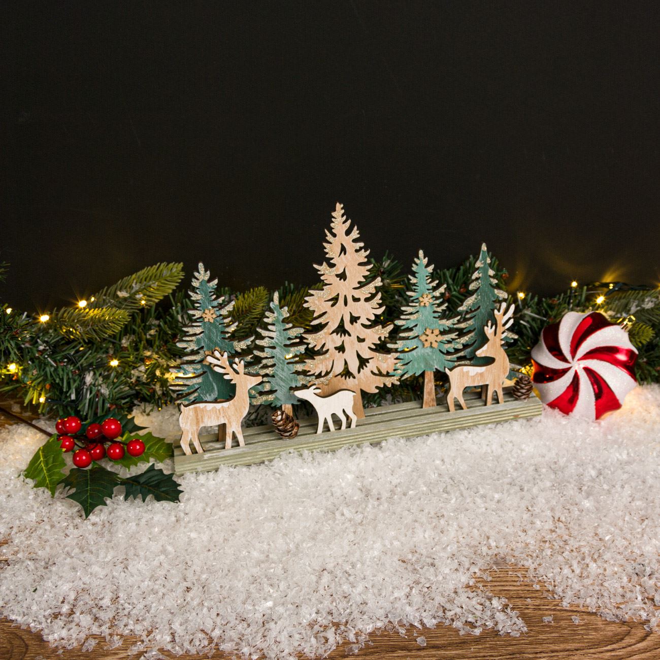 Коледна украса за маса South Perfect Decor 30см - eMAG.bg