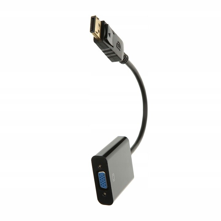 Cablu convertor cu adaptor Pawonik DisplayPort DP la VGA D-SUB, Negru ...