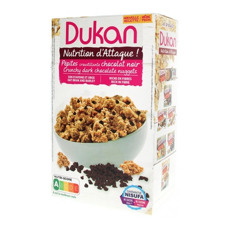 Cereale crocante din tarate de ovaz cu fulgi de ciocolata neagra, cu ...