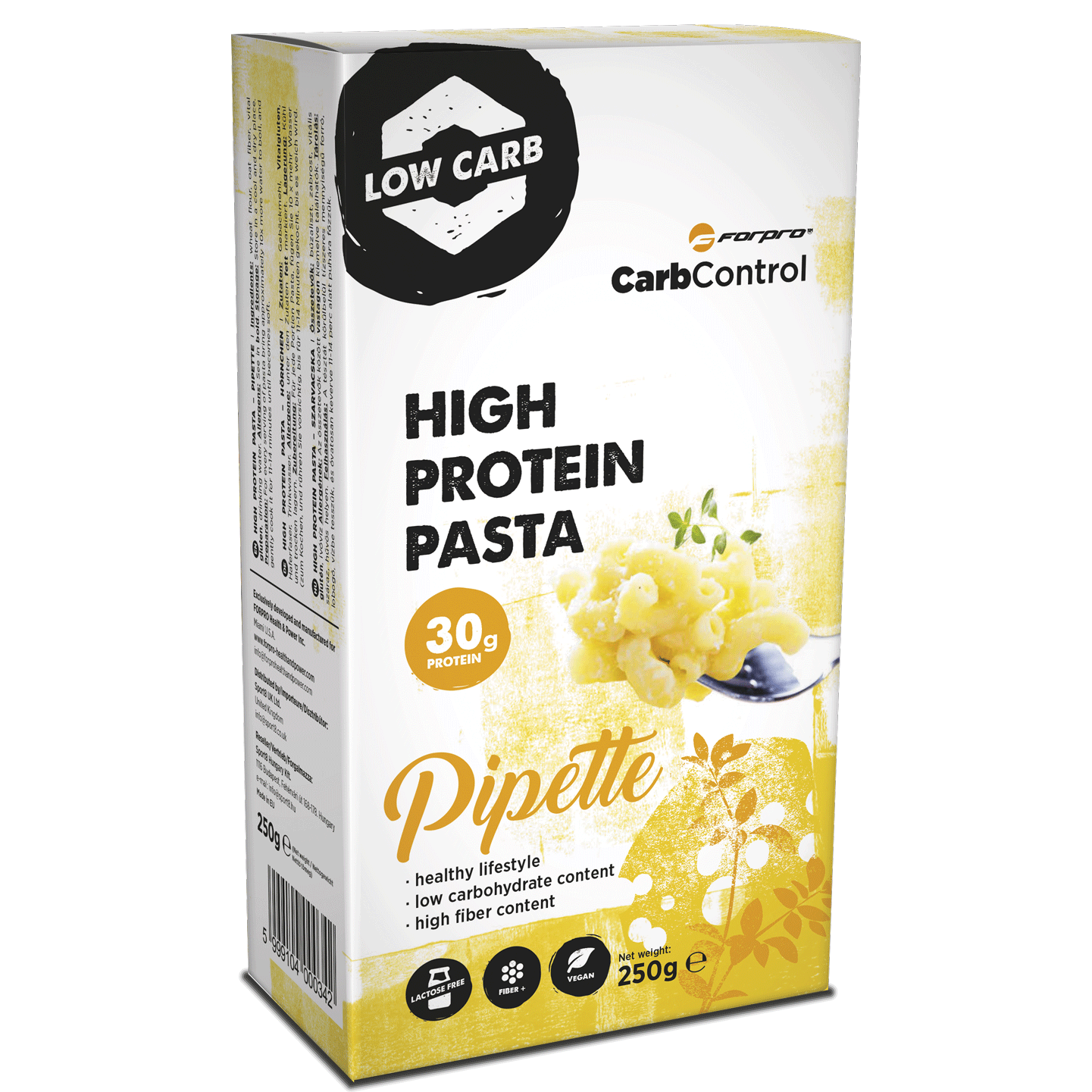 Forpro Protein tészta, szarvacska, 250 g - eMAG.hu