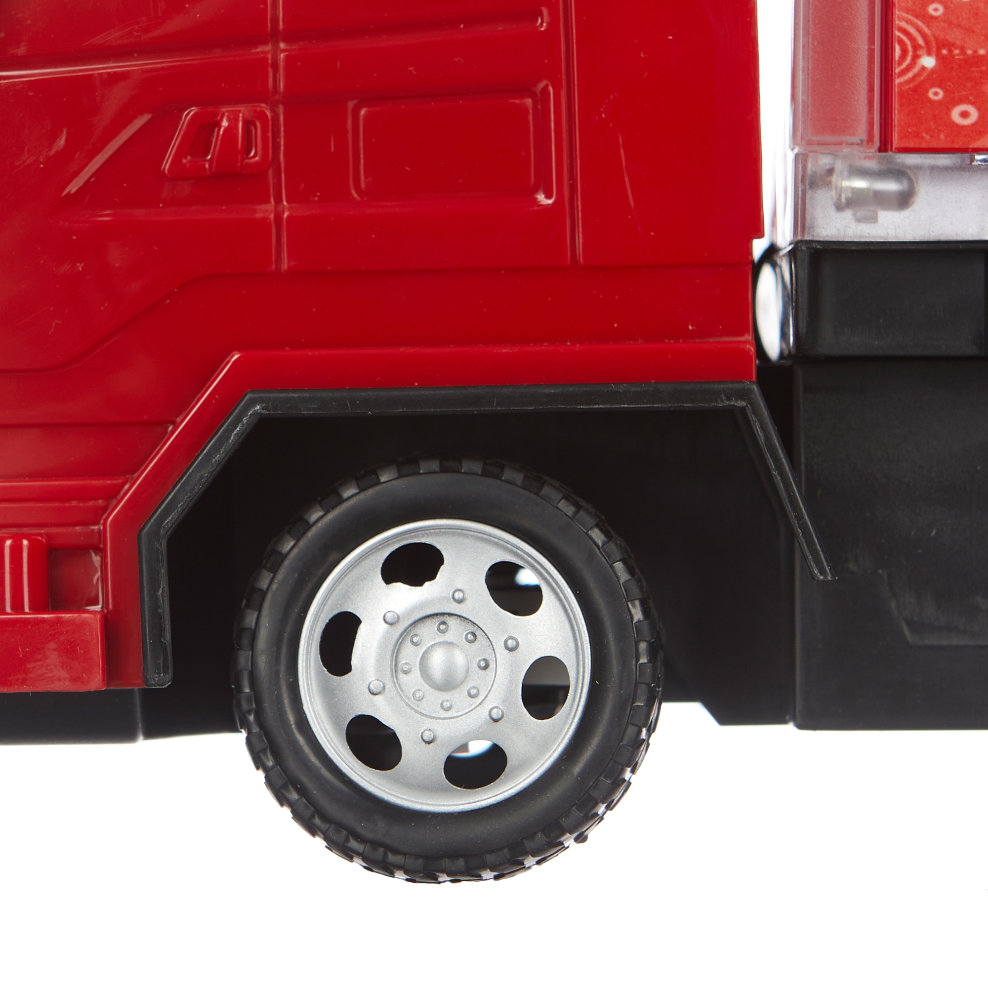 Tir cu telecomanda si lumini, rosu, 47 cm - eMAG.ro