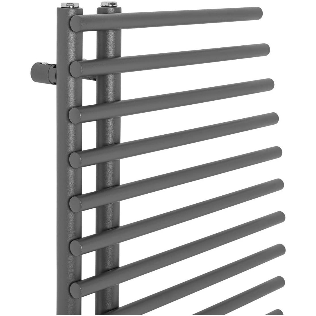 Calorifer pentru baie Semiluna Milano, Otel, 100x55cm, Gri antracit ...