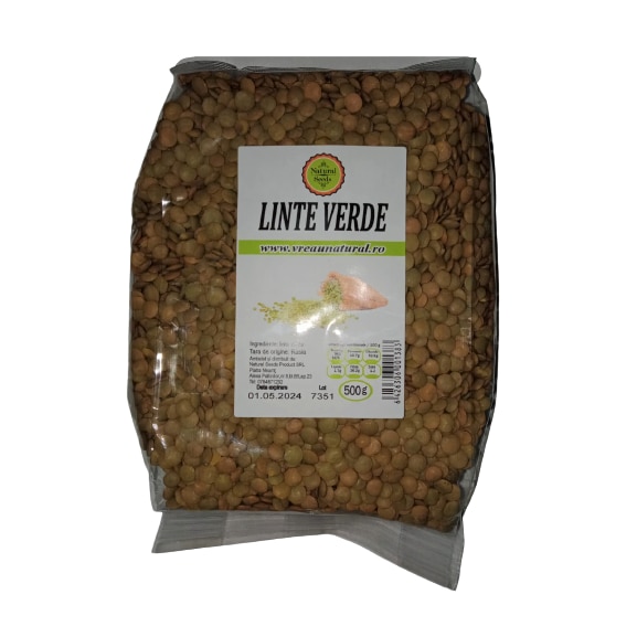 Linte verde, Natural Seeds Product, 500 g - eMAG.ro