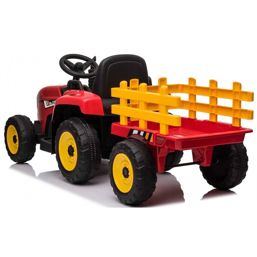 Tractor electric 12V cu remorca si telecomanda Nichiduta Farmer Red ...
