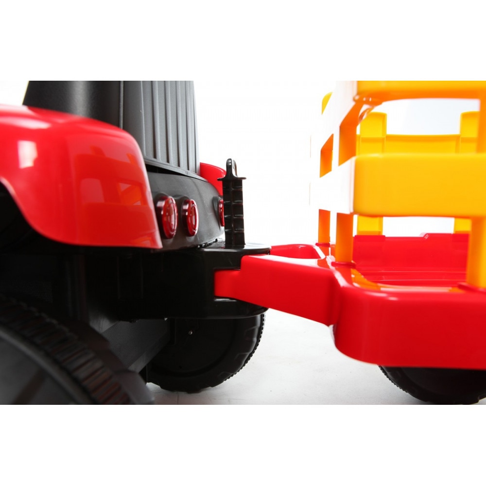Tractor electric 12V cu remorca si telecomanda Nichiduta Farmer Red ...