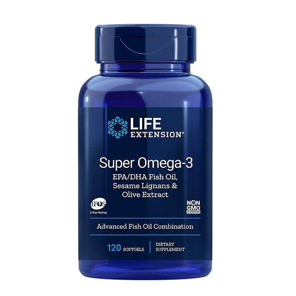 Complex Life Extension Super Omega-3 EPA/DHA Fish Oil, Sesame Lignans ...