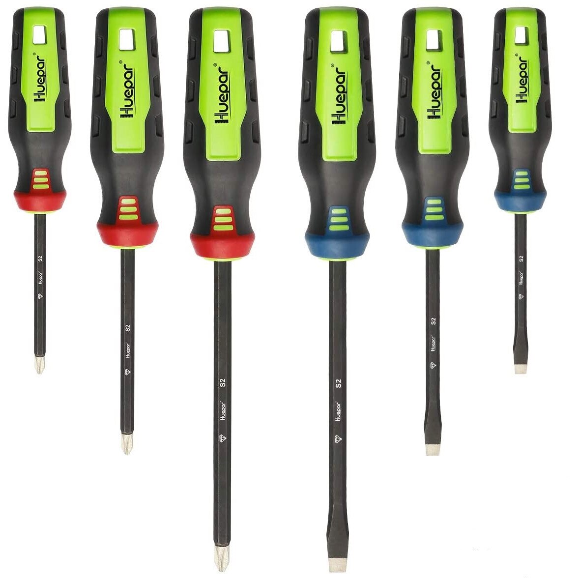Комплект отвертки Huepar SD06-Y G, 6 броя - eMAG.bg