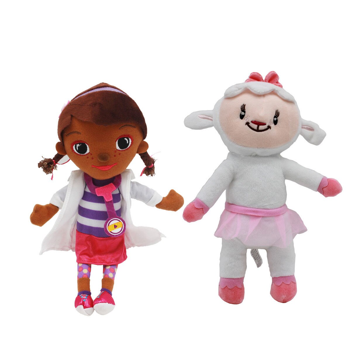 Jucarii de plus, set Dr.Plusica si Oita Lambie, 25 cm - eMAG.ro