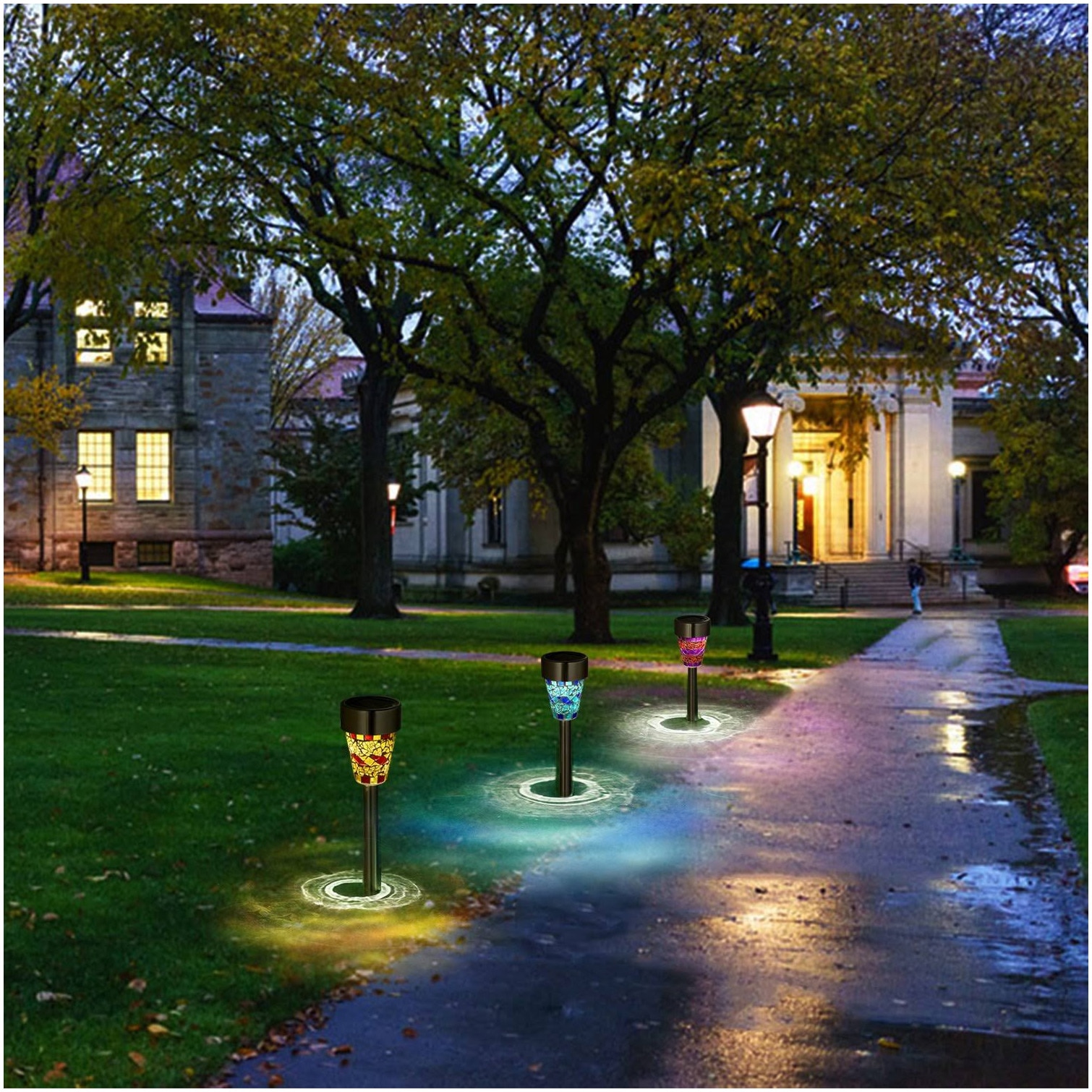 Pachet 6 lampi solare LED de exterior pentru gradina Star-Light ...